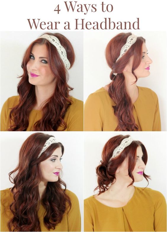 4 Ways to style your hair with a Hair/Head Band | iCraze